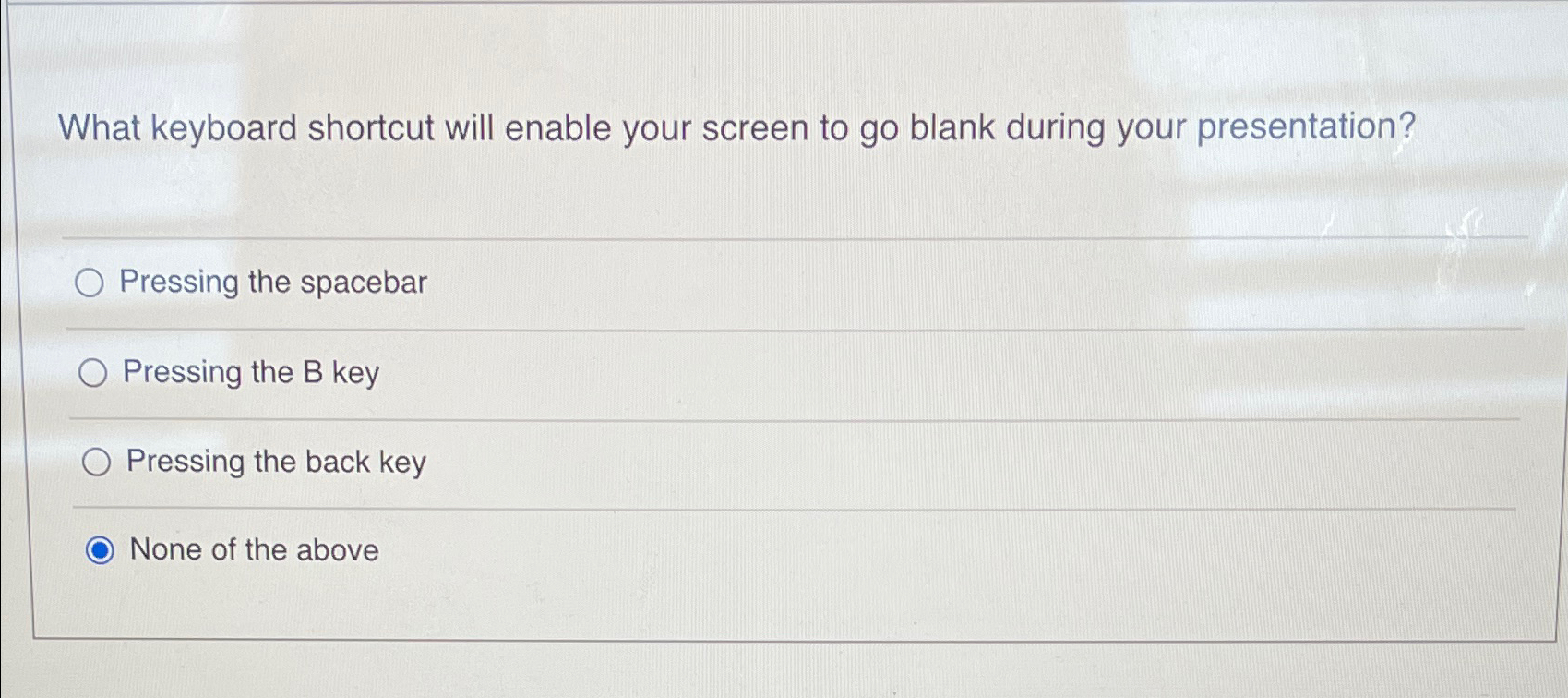 Solved What keyboard shortcut will enable your screen to go | Chegg.com