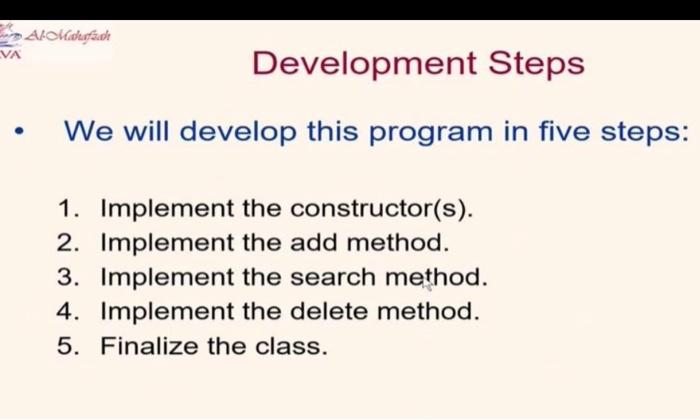 Solved Write an AddressBook class that manages a collection | Chegg.com
