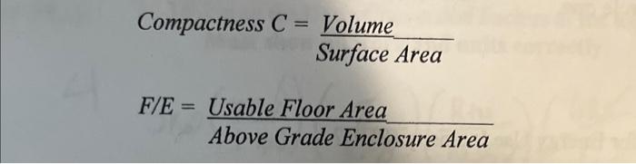 Solved 4) What is the Compactness and the F/E ratio of the | Chegg.com