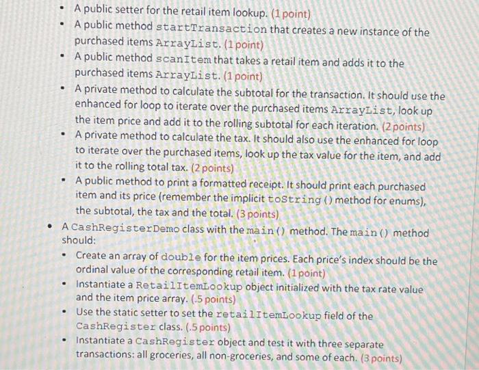 Solved Write a Program: Cash Register Your goal is to create | Chegg.com