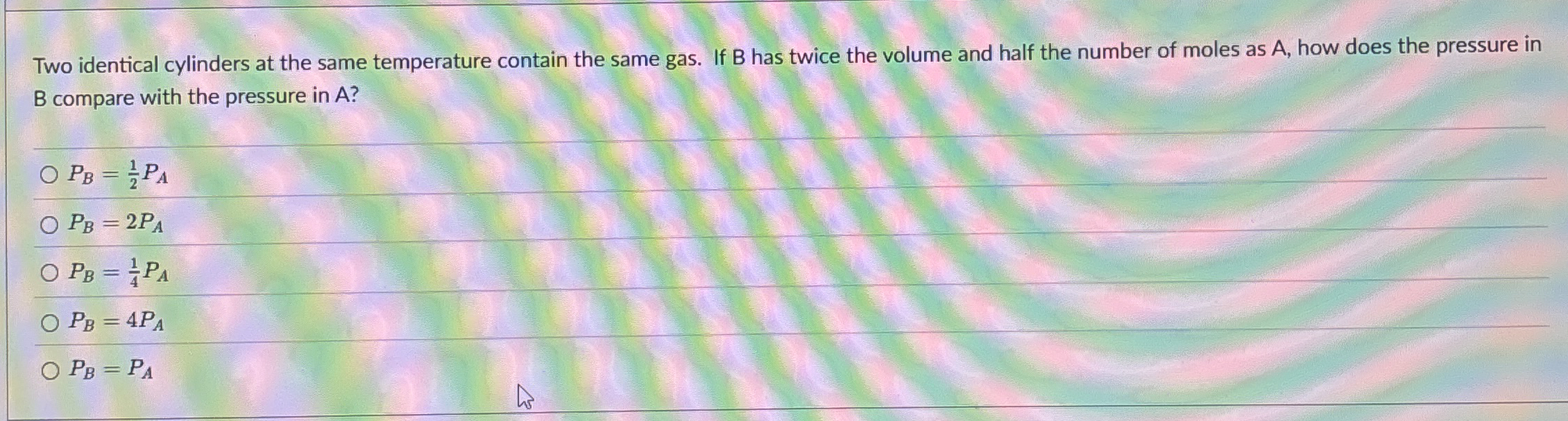 Solved Two identical cylinders at the same temperature | Chegg.com