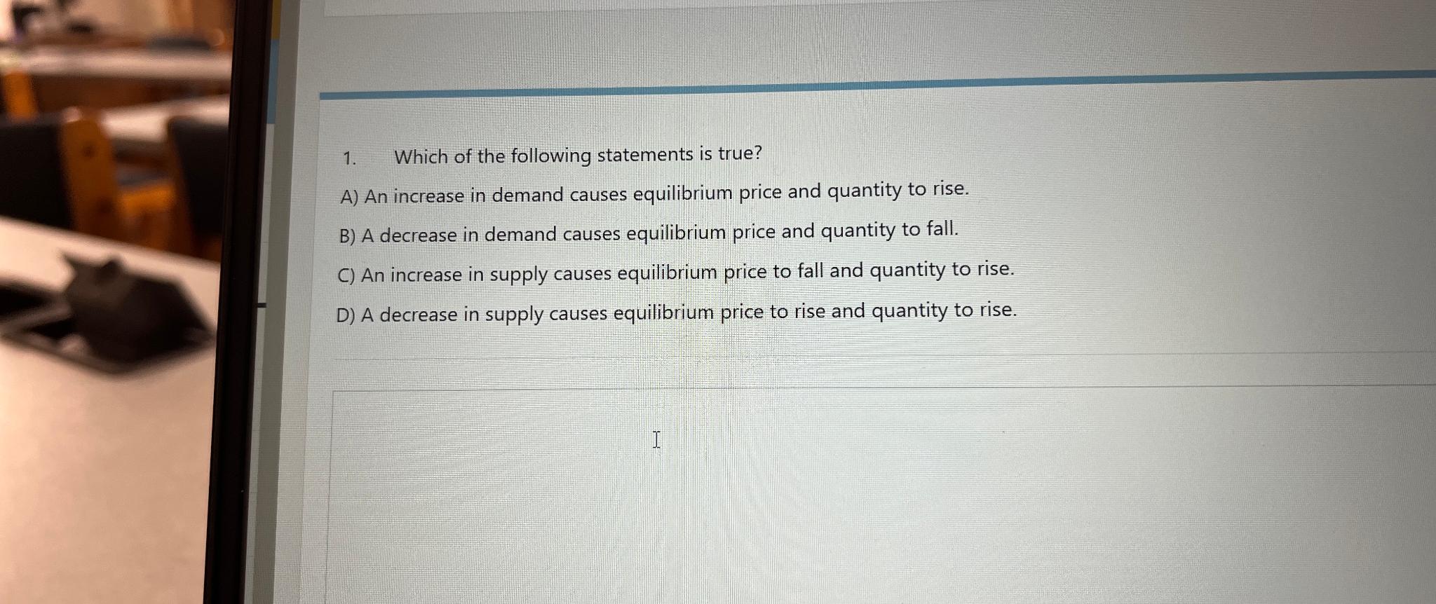 Solved Which of the following statements is true?A) ﻿An | Chegg.com