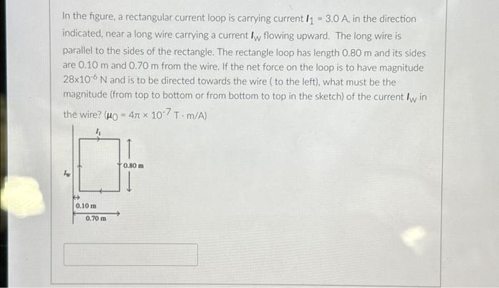 Solved In the figure, a rectangular current loop is carrying | Chegg.com