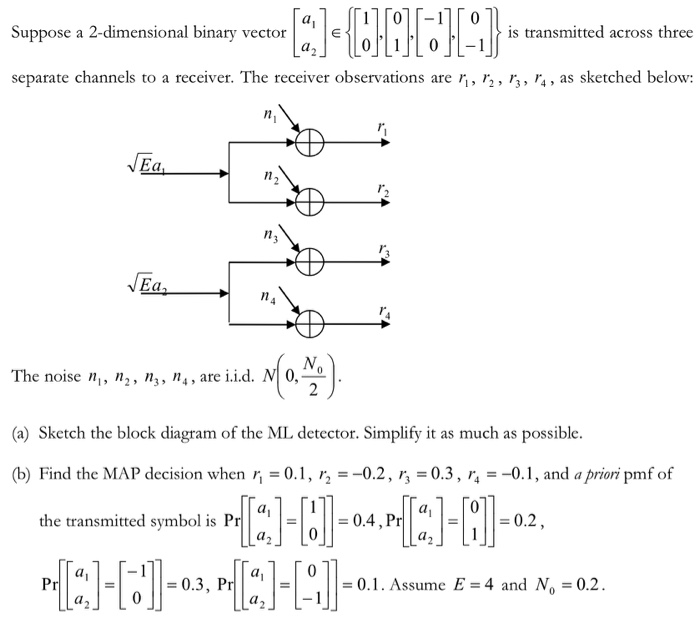 Suppose a 2-dimensional binary vector vecto 4 | | Chegg.com