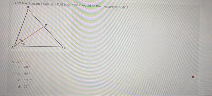 Solved From the diagram below, if | Chegg.com