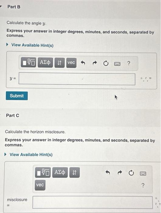 Solved Calculate the angle y. Express your answer in integer | Chegg.com