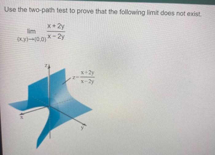 Solved Use the two-path test to prove that the following | Chegg.com
