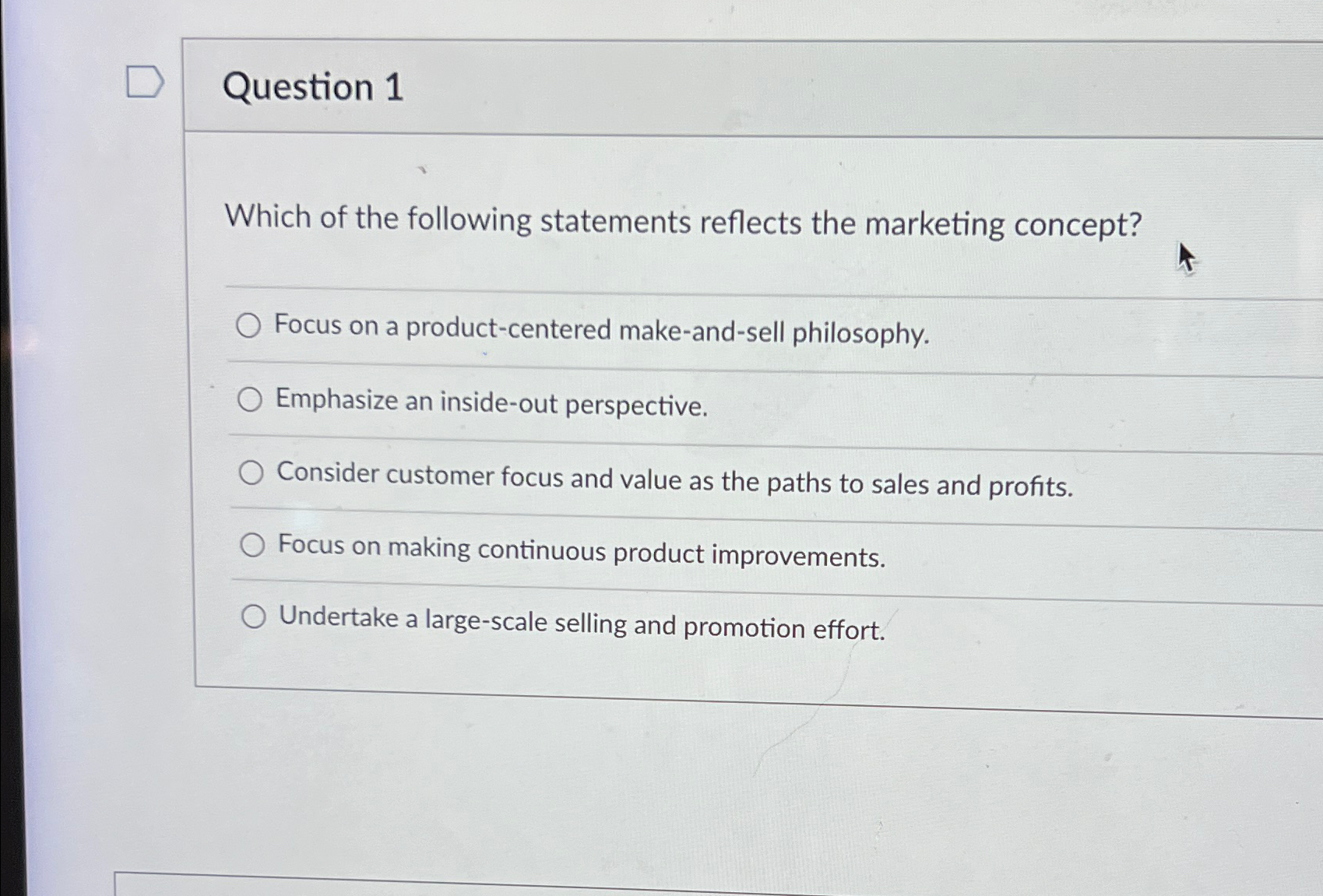Solved Question 1Which of the following statements reflects | Chegg.com