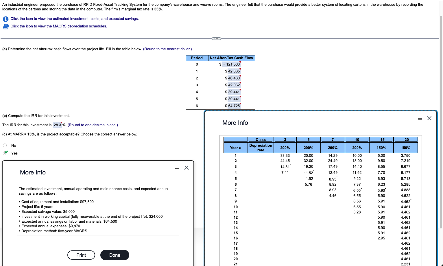 Solved An industrial engineer proposed the purchase of RFID | Chegg.com
