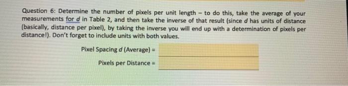 Part 2: Diffraction and your Smartphone Screen Table | Chegg.com