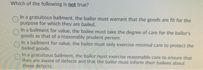 Solved Which of the following is not true? In a gratuitous | Chegg.com