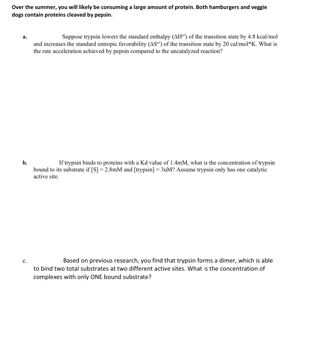 Solved please answer a, ﻿b, ﻿and c. ﻿Show all work . ﻿Do | Chegg.com