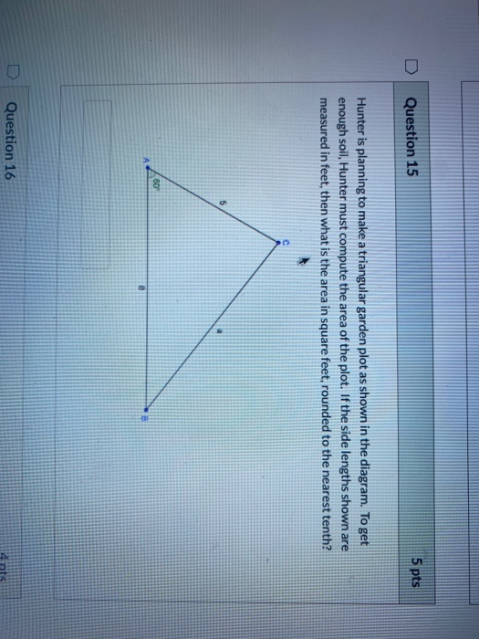 Solved Question 15 5 pts Hunter is planning to make a | Chegg.com