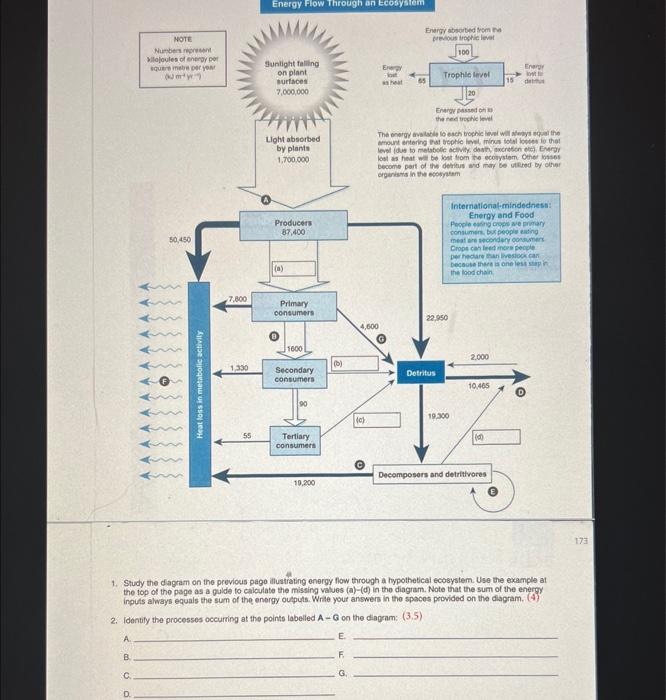 Solved 1. Study the dagram on the previous page illustrating | Chegg.com