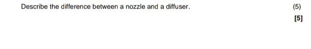 Solved Describe the difference between a nozzle and a | Chegg.com