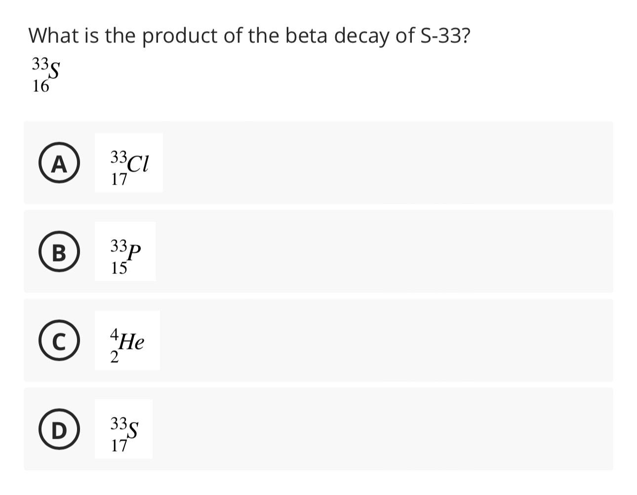 Solved What is the product of the beta decay of | Chegg.com