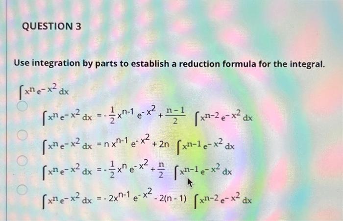 Solved Use integration by parts to establish a reduction | Chegg.com