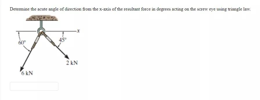 Solved Determine the acute angle of direction from the | Chegg.com