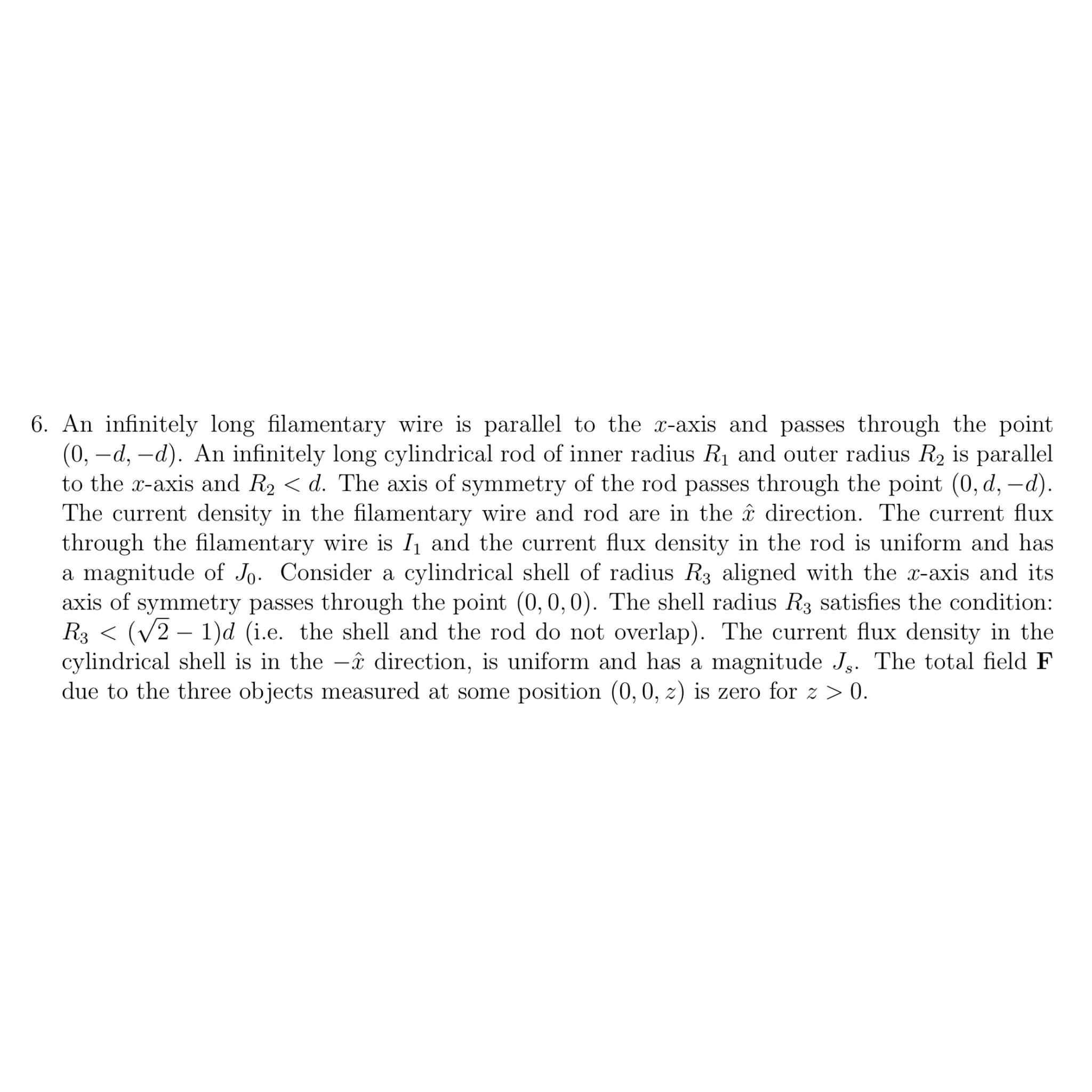 An infinitely long filamentary wire is parallel to | Chegg.com