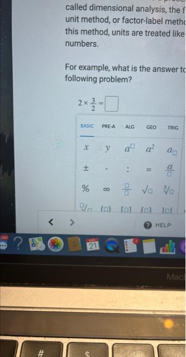 Solved called dimensional analysis, the f unit method, or | Chegg.com