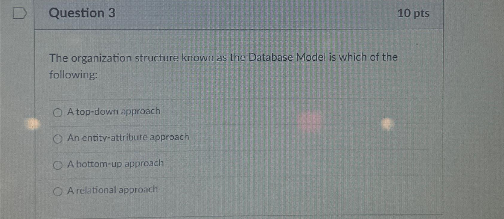 Solved Question 310 ﻿ptsThe organization structure known as | Chegg.com