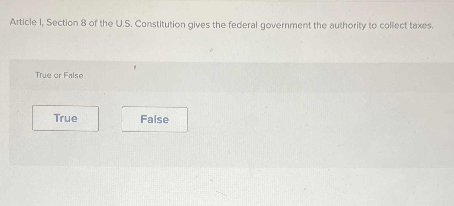 Solved Article I, Section 8 ﻿of the U.S. ﻿Constitution gives | Chegg.com