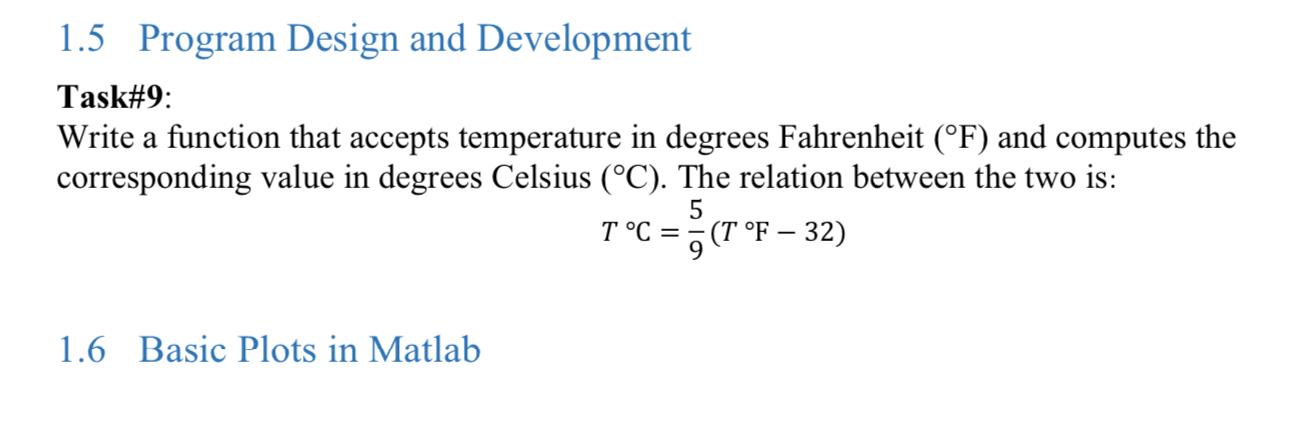 Solved 1.5 ﻿Program Design and DevelopmentTask#9:Write a | Chegg.com