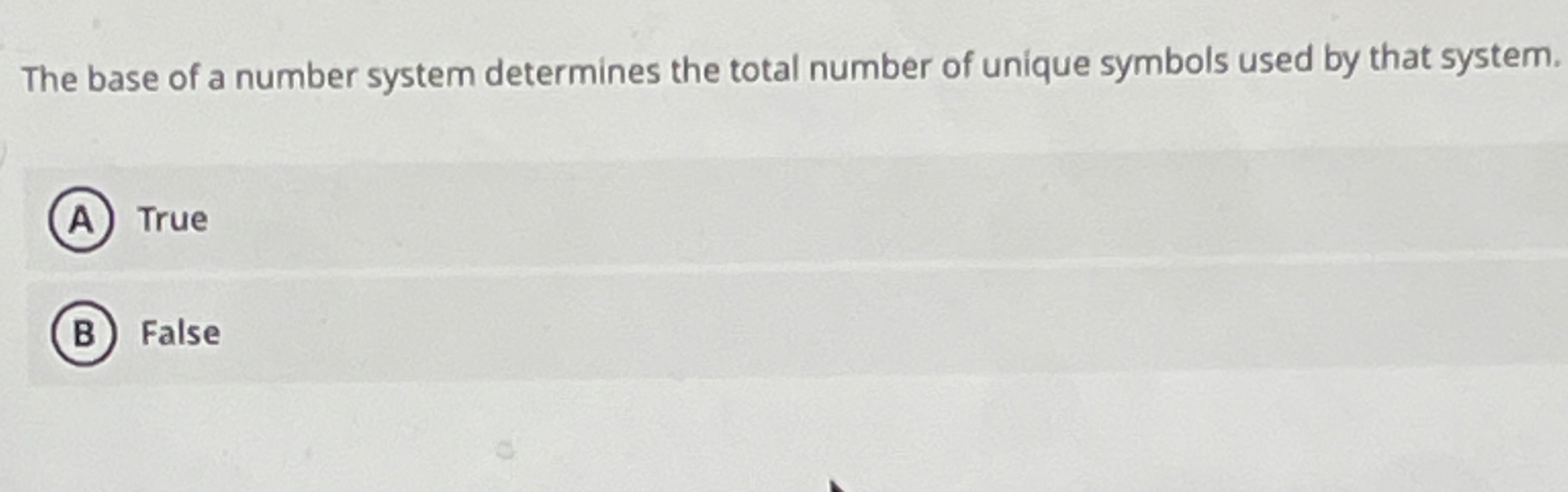 Solved The base of a number system determines the total | Chegg.com
