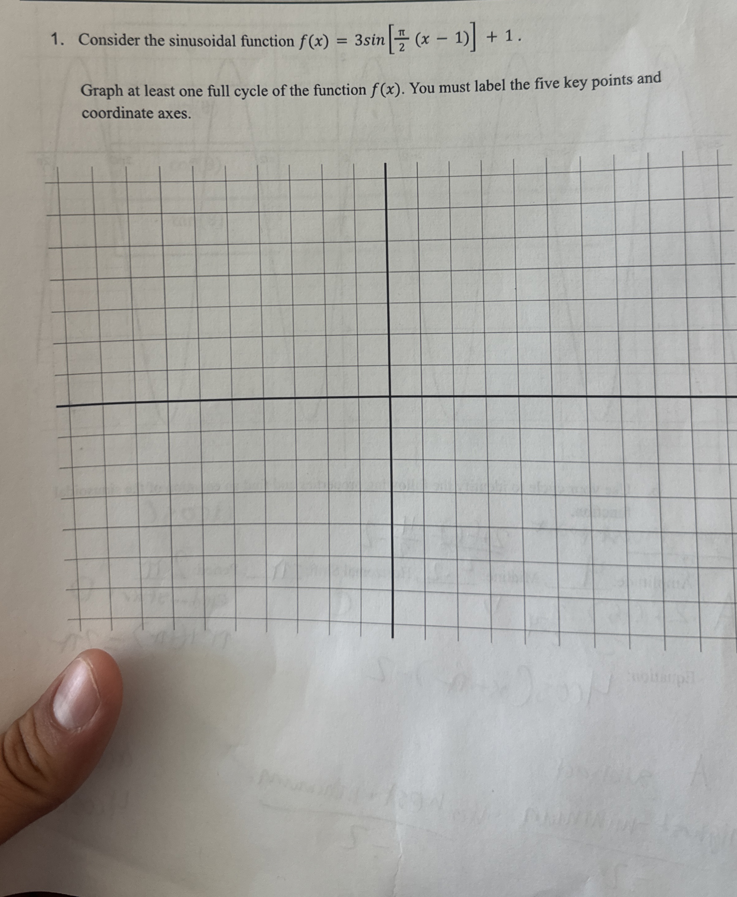 Solved Consider the sinusoidal function | Chegg.com