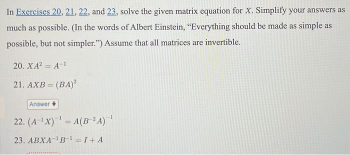 Solved In Exercises 20,21,22, and 23 , solve the given | Chegg.com