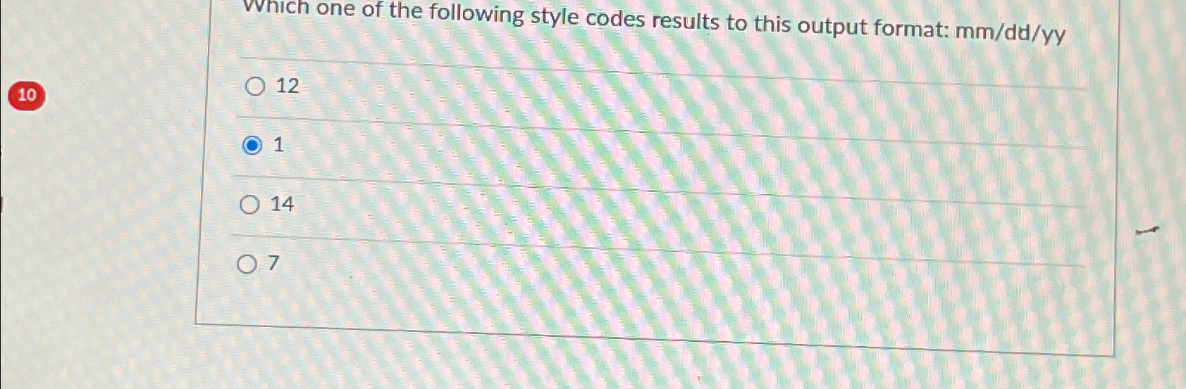 Solved Which one of the following style codes results to | Chegg.com