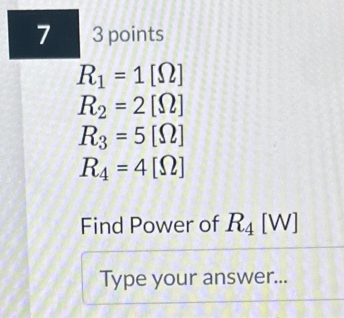 Solved 4 points R1=2[Ω]R2=4[Ω]R3=1[Ω]R4=5[Ω] Find Req = | Chegg.com
