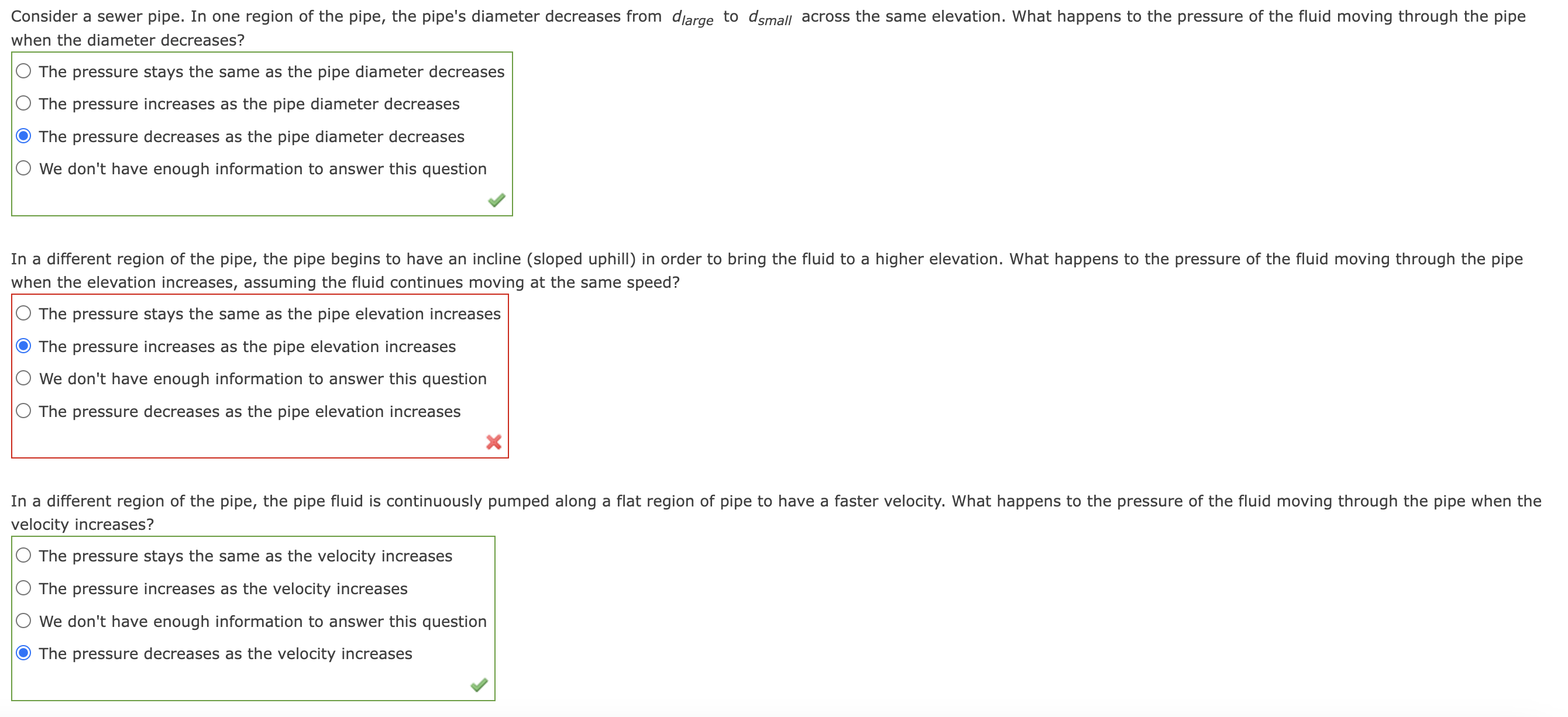 Solved Solve Question 2: When the elevation increases, | Chegg.com