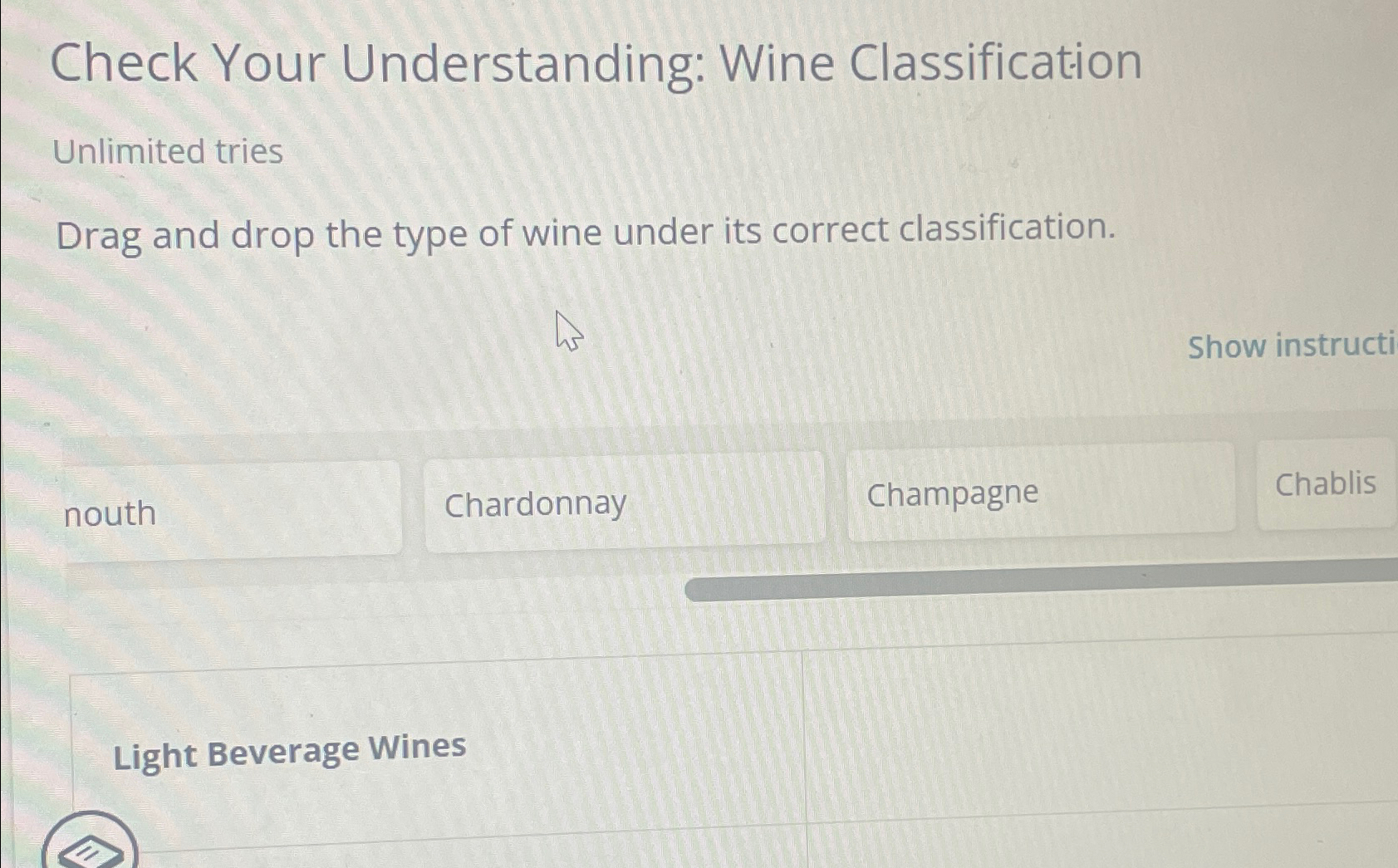 Solved Check Your Understanding: Wine | Chegg.com