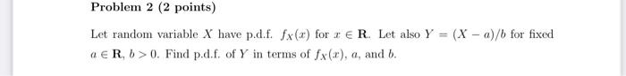 Solved Let random variable X have p.d.f. fX(x) for x∈R. Let | Chegg.com Solved Let random variable X have p.d.f. fX(x) for x∈R. Let | Chegg.com