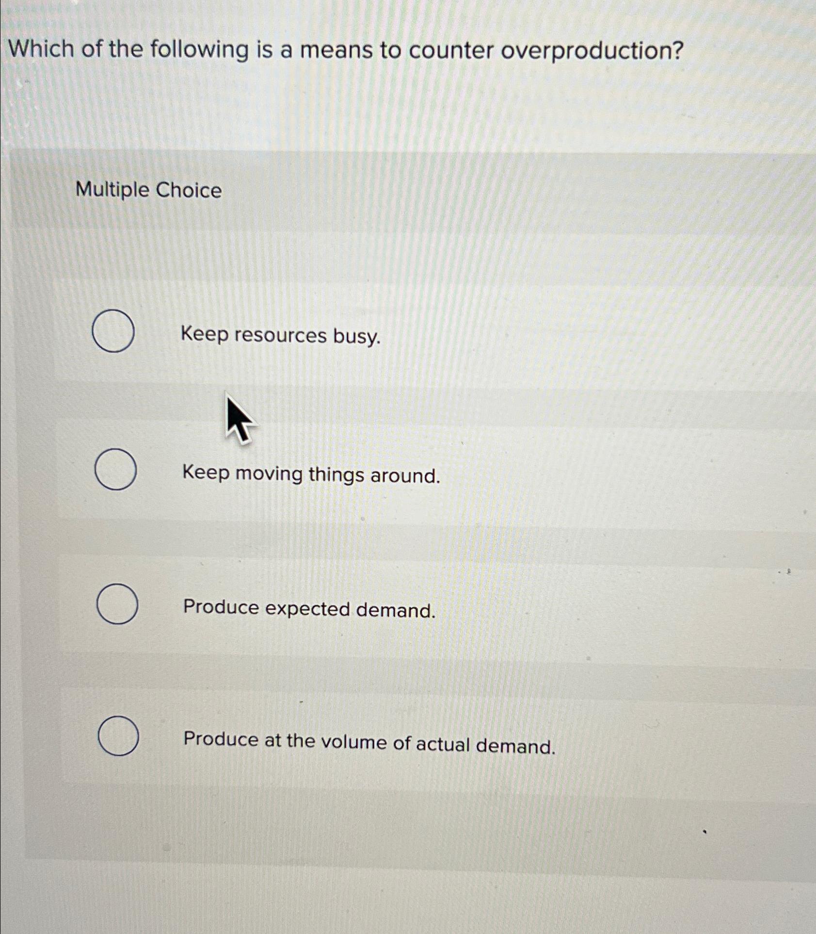 Solved Which of the following is a means to counter | Chegg.com