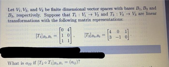 Solved Let V1, V2, and V3 be finite dimensional vector | Chegg.com