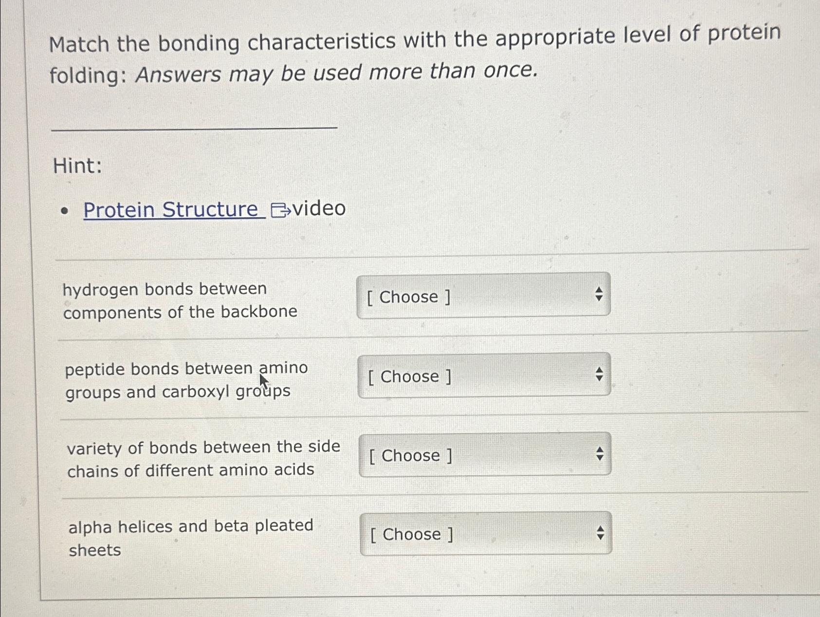 Solved Match the bonding characteristics with the | Chegg.com