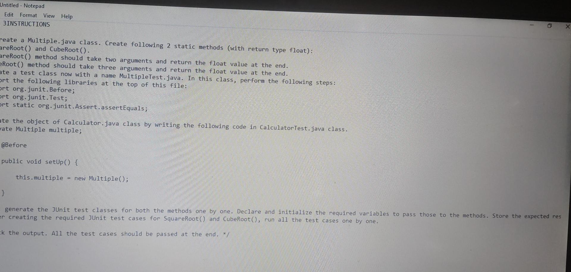 Untitled - Notepad Edit Format View Help | Chegg.com