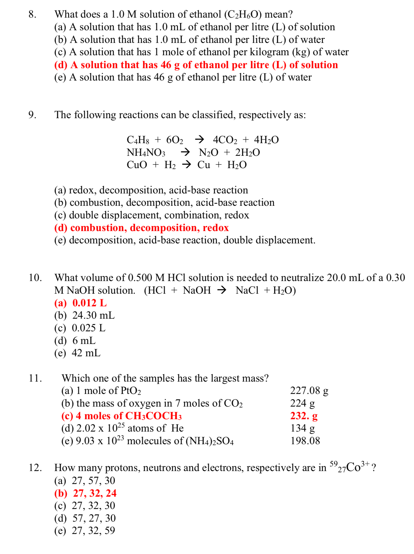 Solved Please answer Q8 / ﻿Q9 / ﻿Q10 / ﻿Q 11 / ﻿Q12 ﻿ANSWER | Chegg.com