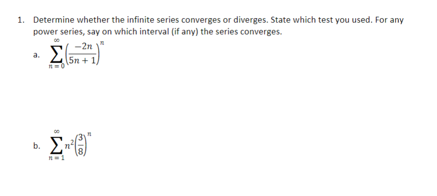 Solved Determine whether the infinite series converges or | Chegg.com