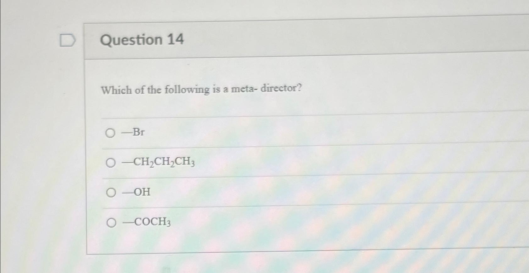 Solved Question 14Which of the following is a meta- | Chegg.com