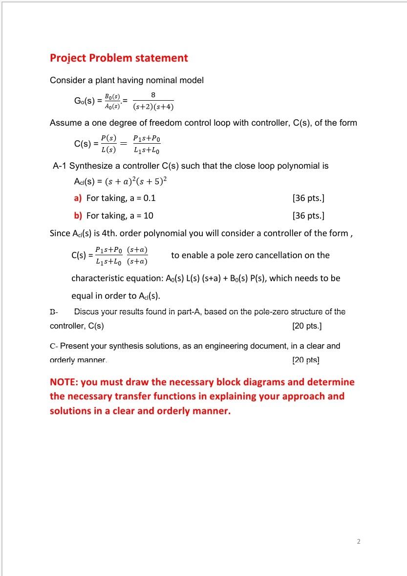 Solved Project Problem statement Consider a plant having | Chegg.com