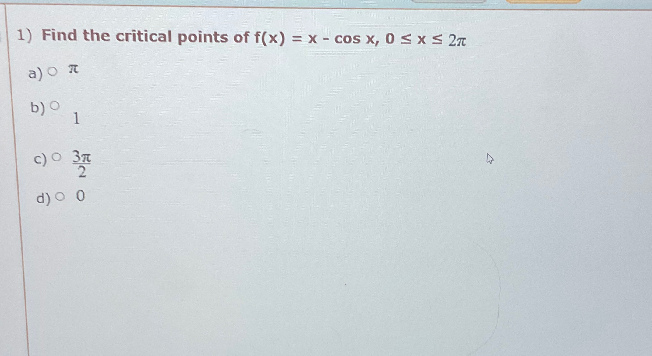 Solved Find the critical points of | Chegg.com