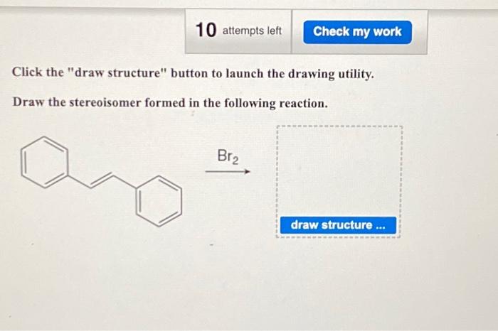 Solved 10 attempts left Check my work Click the "draw | Chegg.com