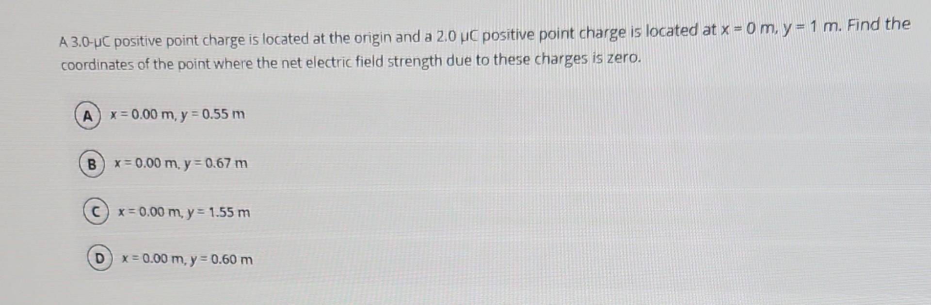 Solved A 3.0- μ C positive point charge is located at the | Chegg.com