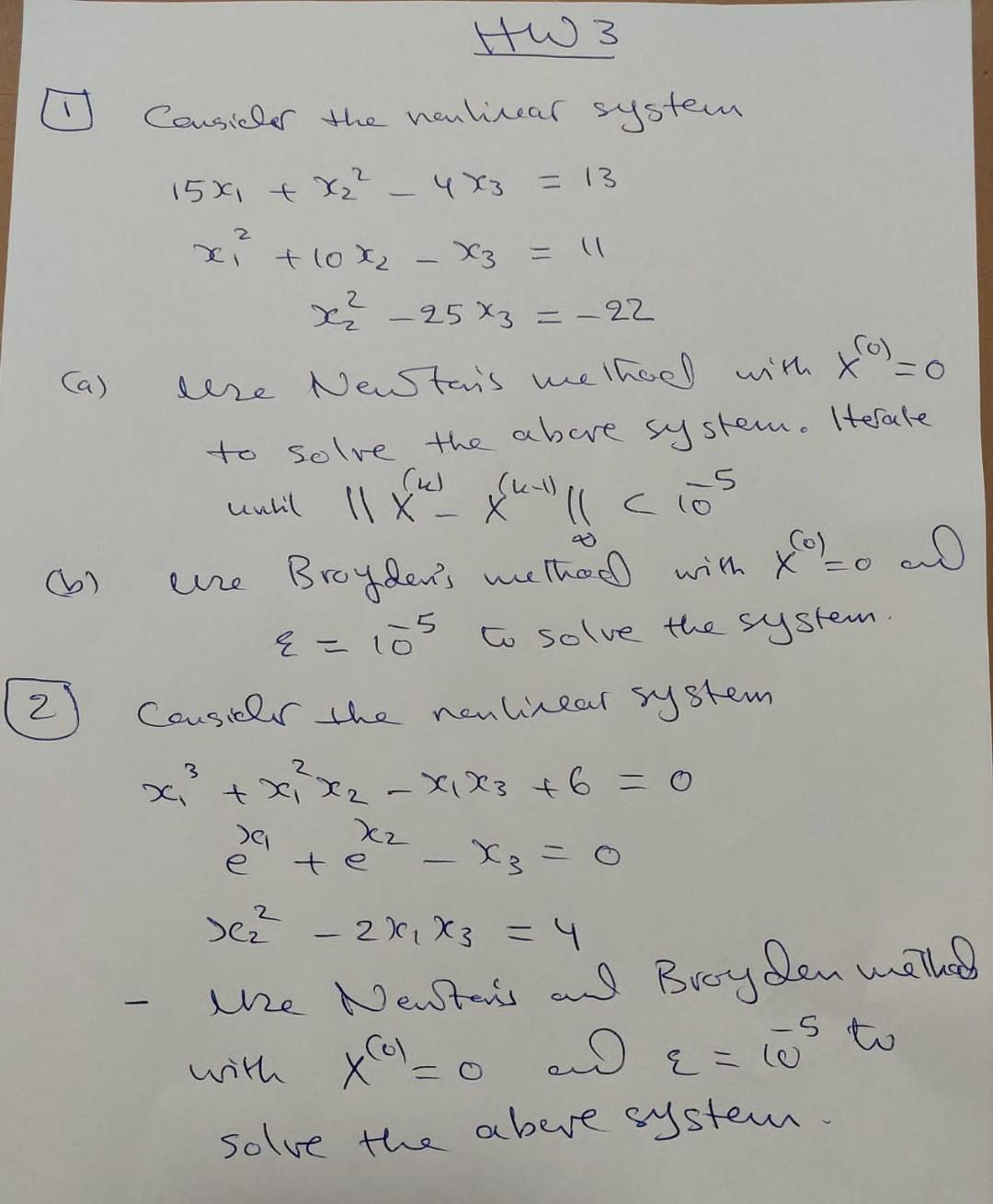 Solved Solve the following questions using Matlab, a program | Chegg.com