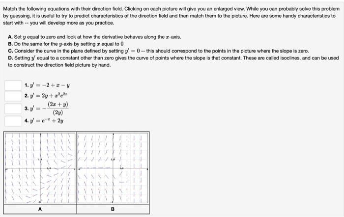Solved Match the following equations with their direction | Chegg.com