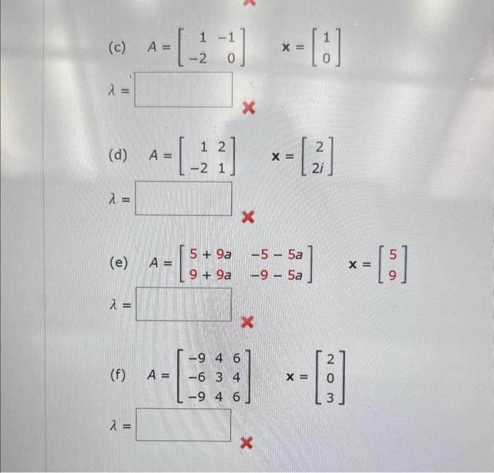 Solved Determine whether or not x is an eigenvector of A. If | Chegg.com