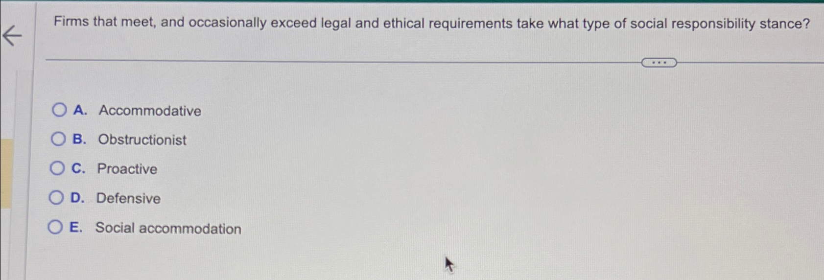 Solved Firms that meet, and occasionally exceed legal and | Chegg.com